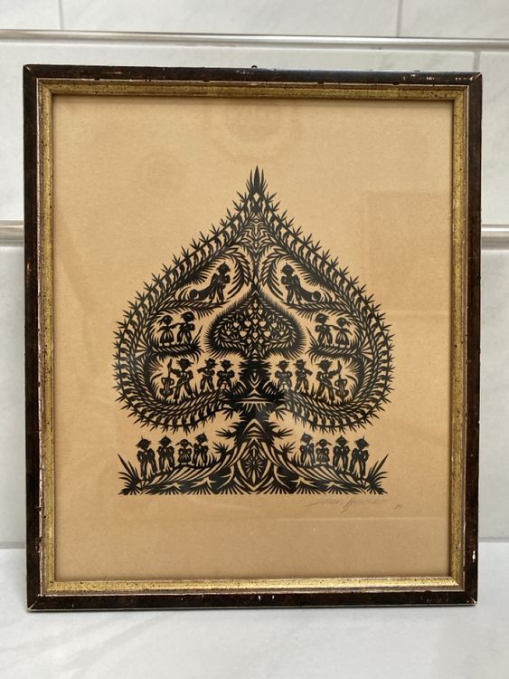 Original Scherenschnitt, signiert 1984 (Gebraucht) in Biberist für CHF 30 – mit Lieferung auf ...