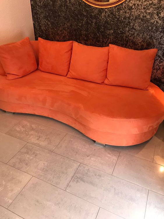 Divan en Alcantara orange (Gebraucht) in für CHF 100 – nur Abholung auf ...