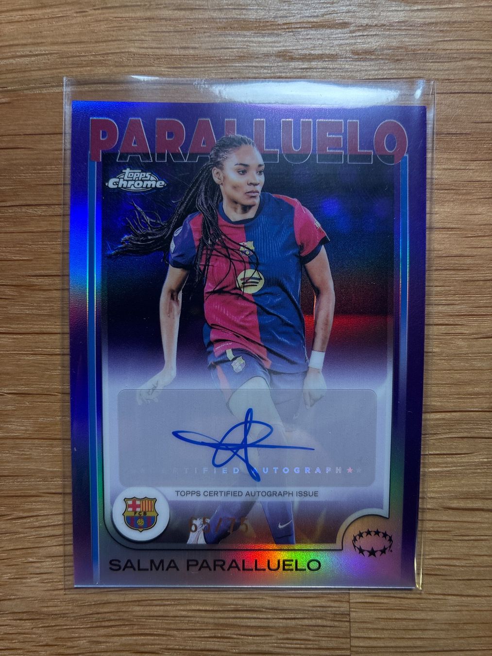Topps Chrome Salma Paralluelo Fc Barcelona Autogramm /75 (Gebraucht) in ...