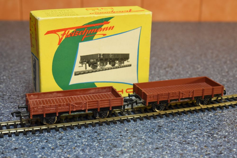 Fleischmann Niederbordwagen DB - 2 Stück - Art.Nr. 1451B | Kaufen auf Ricardo
