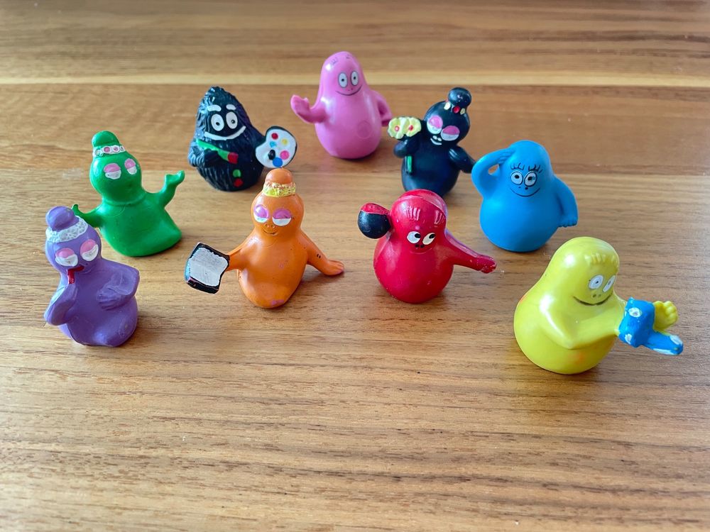 9x Barbapapa Familie Heimo Comic Figuren 70er komplett KULT (D'occasion ...
