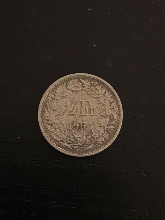 0.5 CHF Silbermünze (1964) (Gebraucht) in Winterthur für CHF 0.5 – mit Lieferung auf Ricardo kaufen