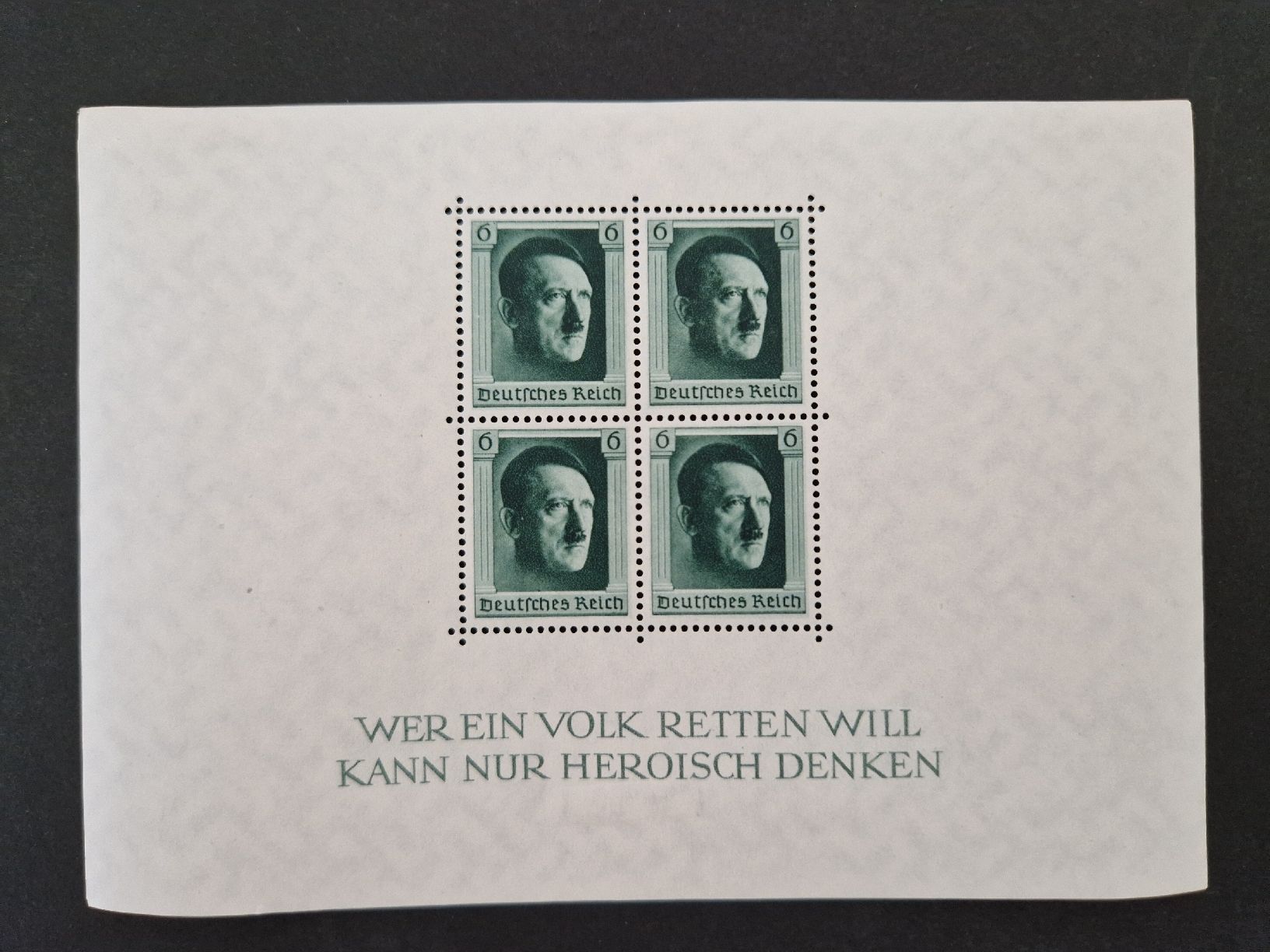 Deutsches Reich Briefmarken Adolf Hitler Block 7 1937 (Neu (gemäss ...