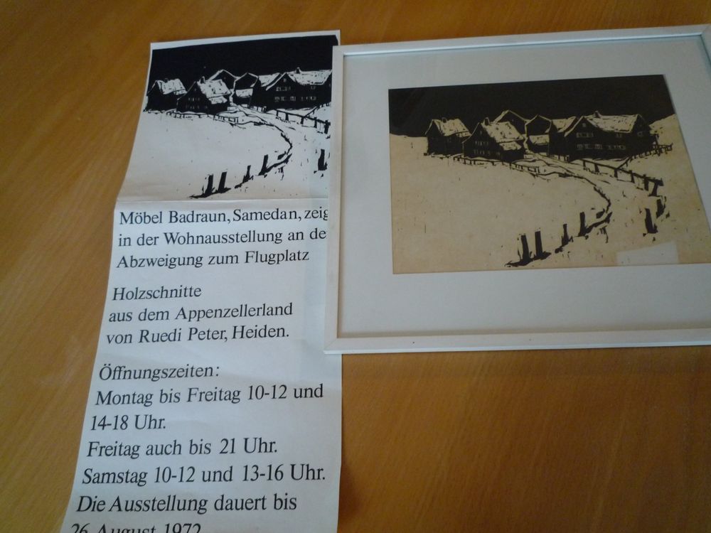2 Appenzeller Holzschnitte von Ruedi Peter, Heiden (Gebraucht) in Egg b ...