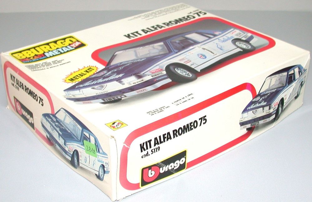 Alfa Romeo 75 Turbo Rally, BBURAGO METAL KIT 1:24 (Neu und ...
