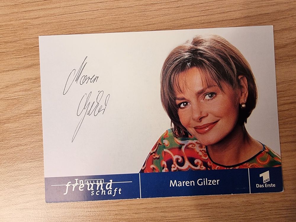 Maren Gilzer Originalautogramm "In aller Freundschaft" | Kaufen auf Ricardo