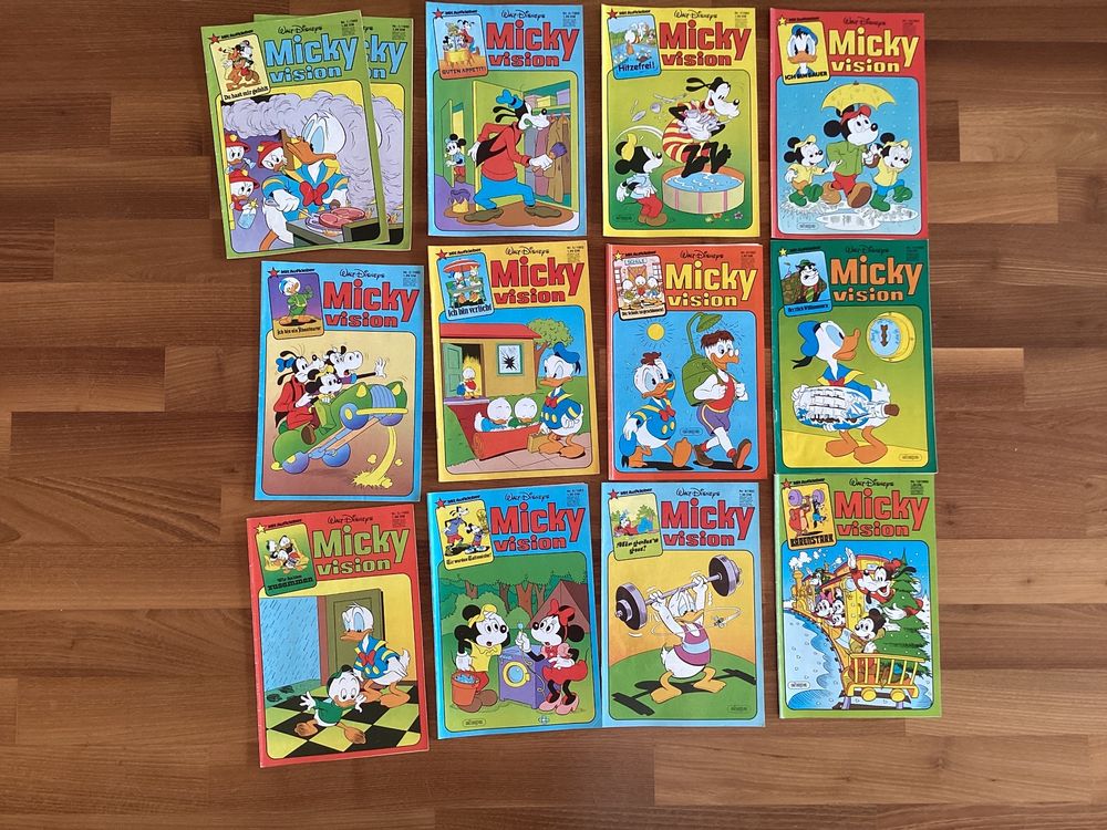13 x Mickey Vision Hefte (1982) (Nr. 1 doppelt!) (Gebraucht) in ...