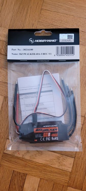 Regler 60A Hobbywing NEU (Neu und originalverpackt) in Termen für CHF 25 – mit Lieferung auf ...