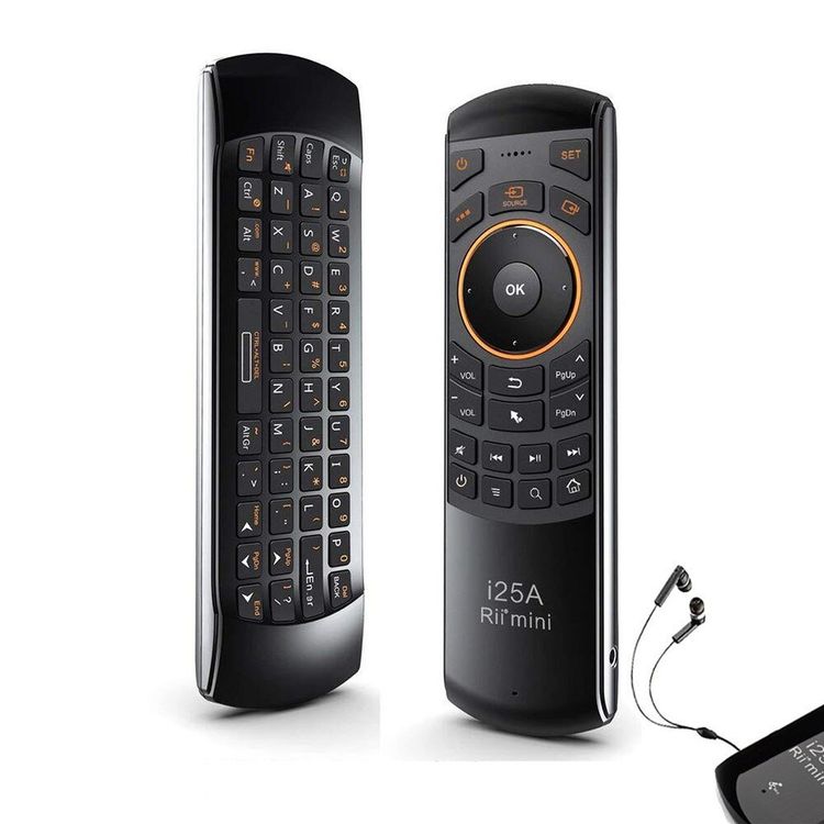 Rii i25A Fernbedienung + mini Tastatur + 3,5mm Audio / Smart (Neu und ...