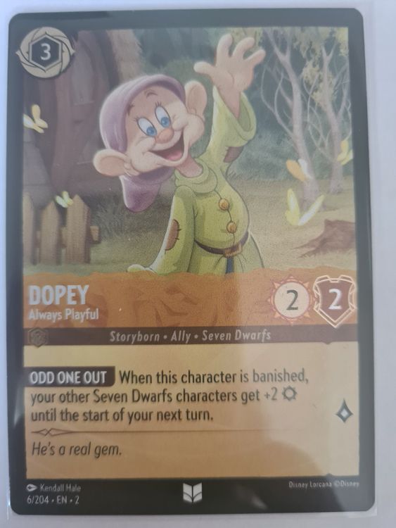 Lorcana FOIL, Dopey - Always Playful, 006/204-EN-2 | Kaufen auf Ricardo