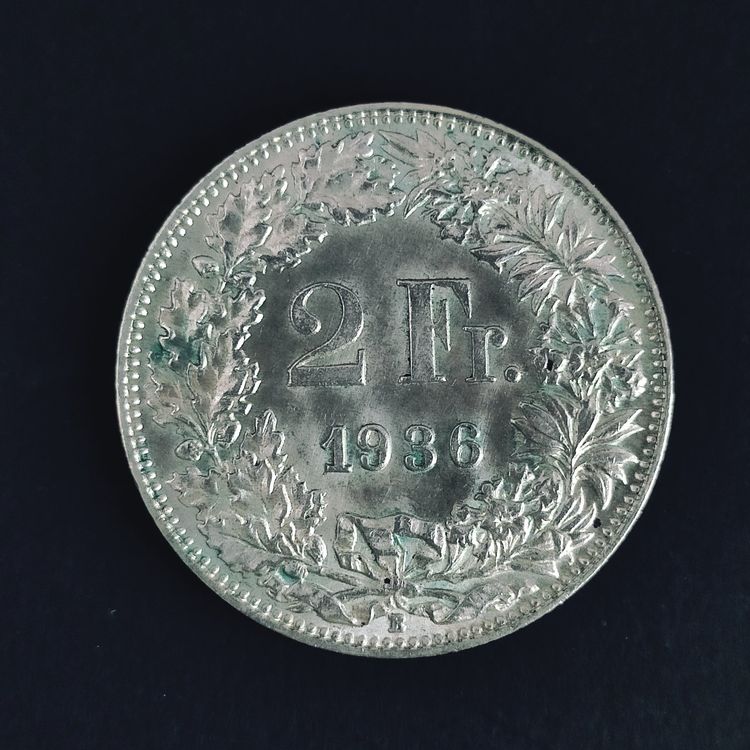 2 Franken Silbermünze 1936 | Kaufen auf Ricardo