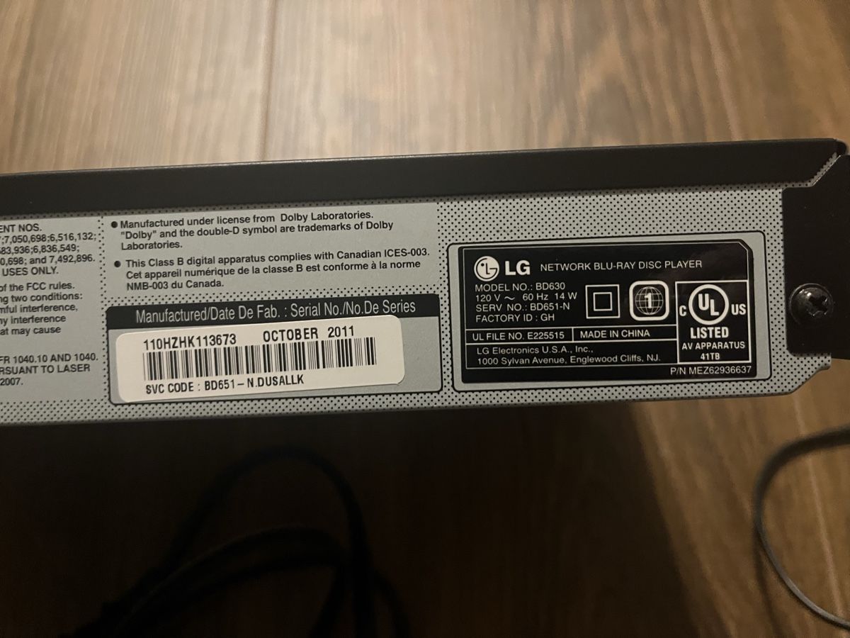 LG BLURAY PLAYER CODE 0 (Gebraucht) in Oberbuchsiten für CHF 19 – nur ...