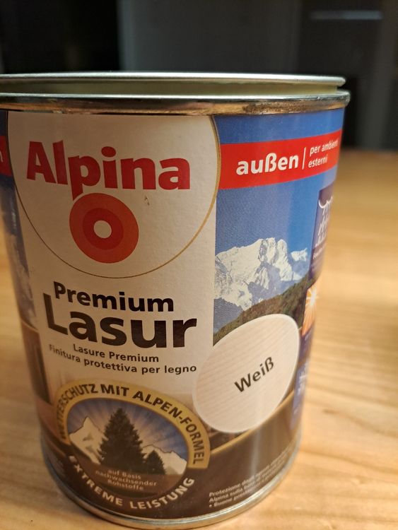 Holzlasur weiss 750 ml 9 m2 (Neu und originalverpackt) in Schattdorf für CHF 5 – mit Lieferung ...