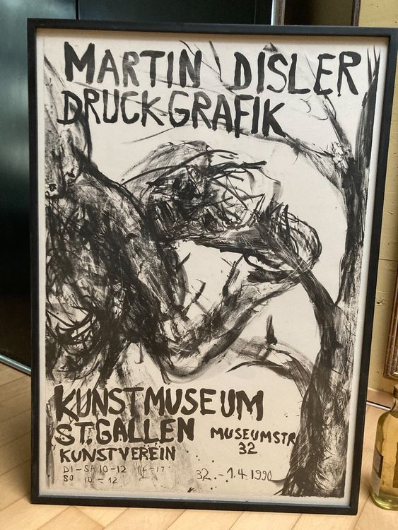 Martin DISLER (1949-1996) Grosse Originallithografie Plakat | Kaufen auf Ricardo