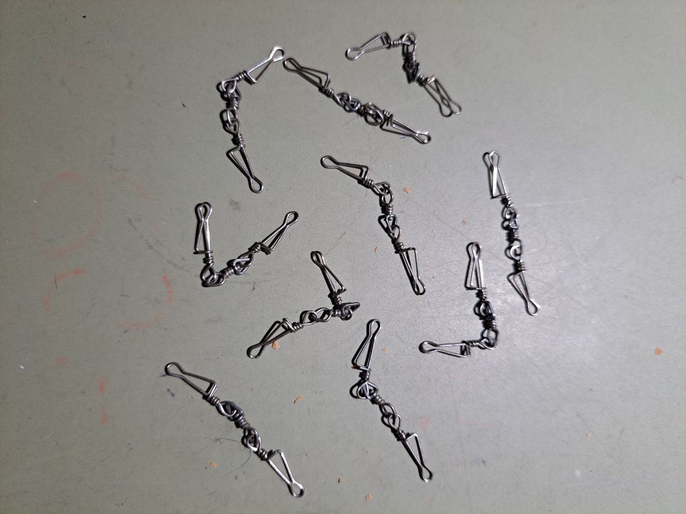 10 émerillons doubles à mousqueton JB n° 3 Doppelwirbel | Kaufen auf ...