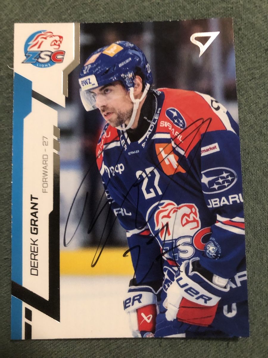 Derek Grant ZSC NHL Hockey Card signiert (Gebraucht) in Meierskappel für CHF 1 – mit Lieferung ...