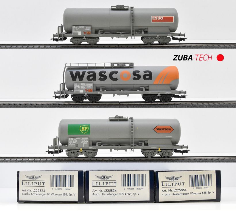 Liliput 3x Kesselwagen der SBB H0 GS mit OVP (Neu (gemäss Beschreibung)) in St. Gallen für CHF ...