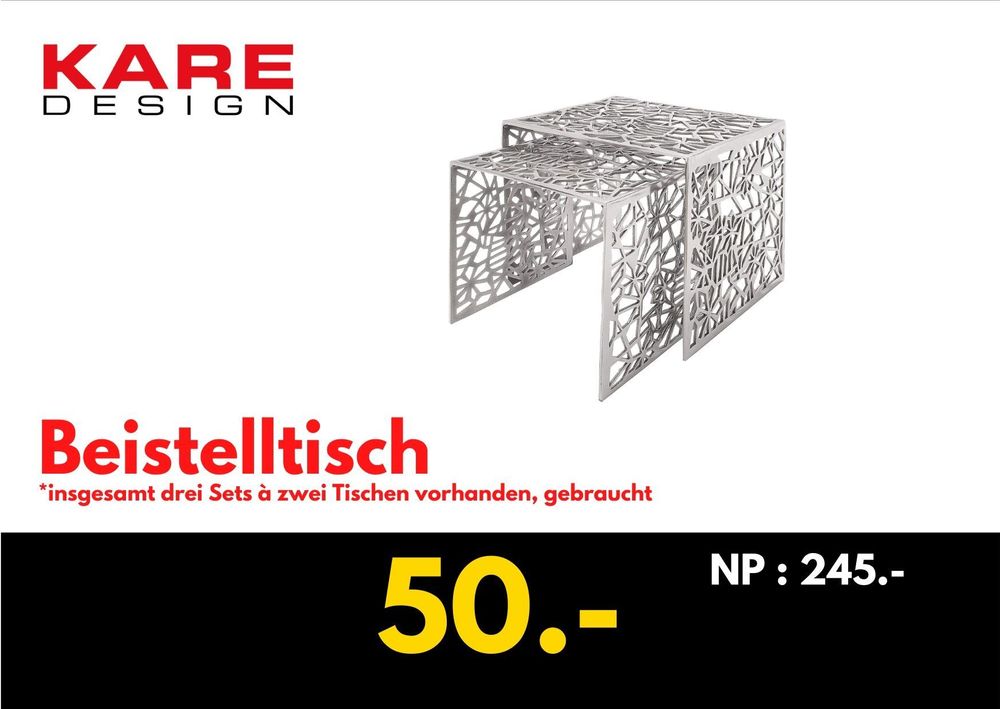 KARE DESIGN Beistelltisch Set à zwei Tischen | Kaufen auf Ricardo