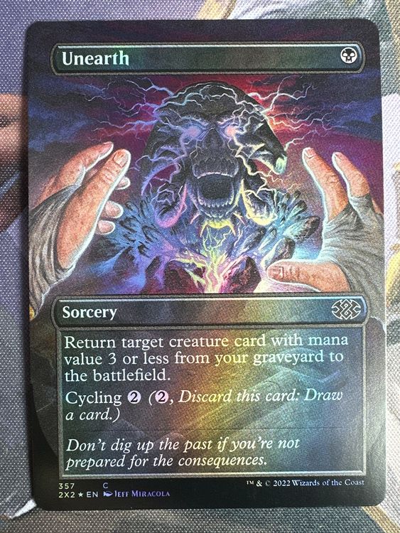 Unearth FOIL Variant 357 Double Masters 2022 (Neu (gemäss Beschreibung)) in Windlach für CHF 0.7 ...