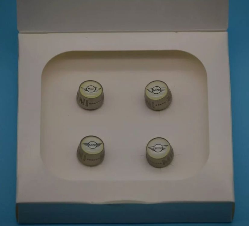 SET 4x Original OEM MINI Logo Ventilkappen für KfZ mit RDC (Neu und ...