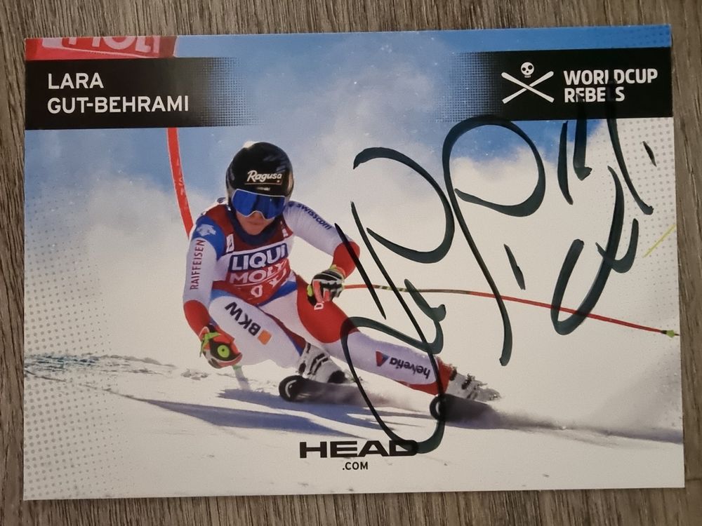 Autogrammkarte Lara Gut - Behrami Originalunterschrift Head | Kaufen auf Ricardo