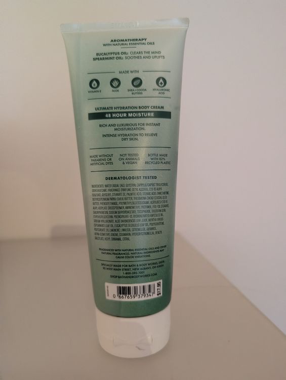 Bath & Body Works Bodycreme Stress Relief mit Eucalyptus, N (Neu und ...