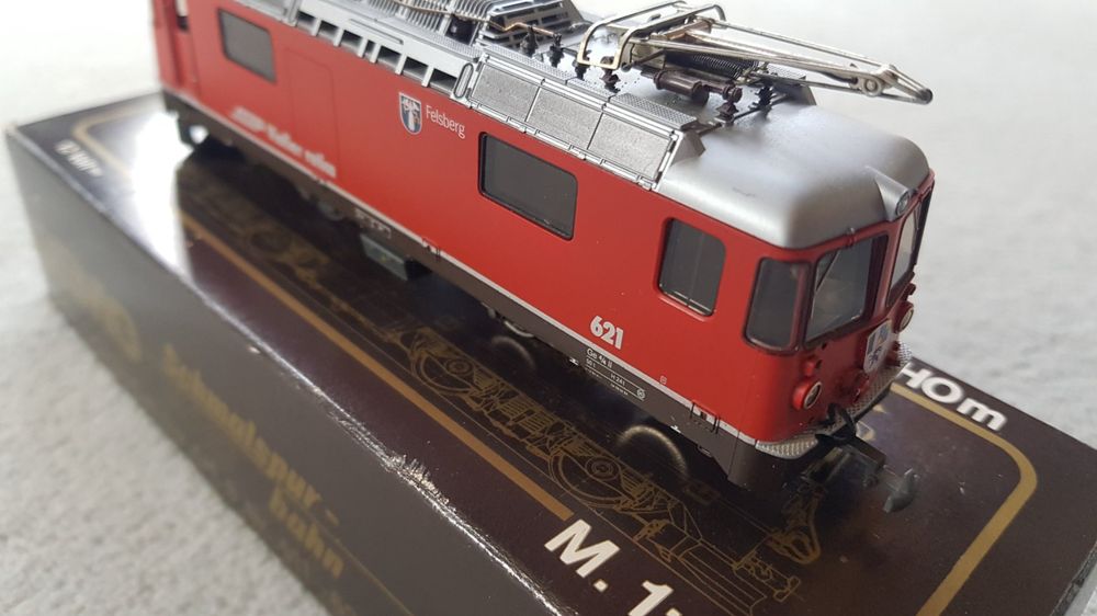 RhB Ge 4/4 II Nr 621 (Felsberg) rot, analog, Bemo (Gebraucht) in Aesch ZH für CHF 101 – mit ...