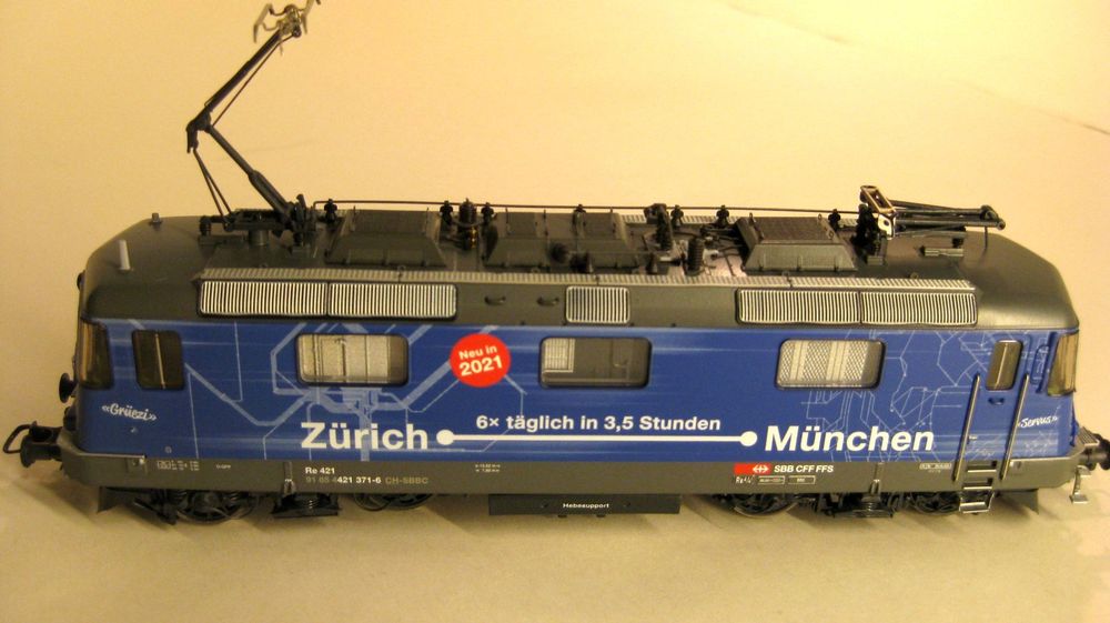 Roco 71407 Re 421 371-6,SBB,DC,Digital-Sound,Zürich/München (Neu und ...