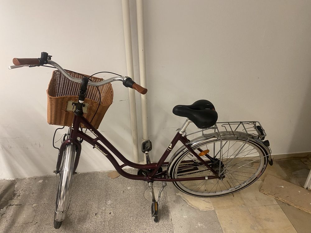 Wunderschone Damenfahrrad Mit Korb Ebenbild