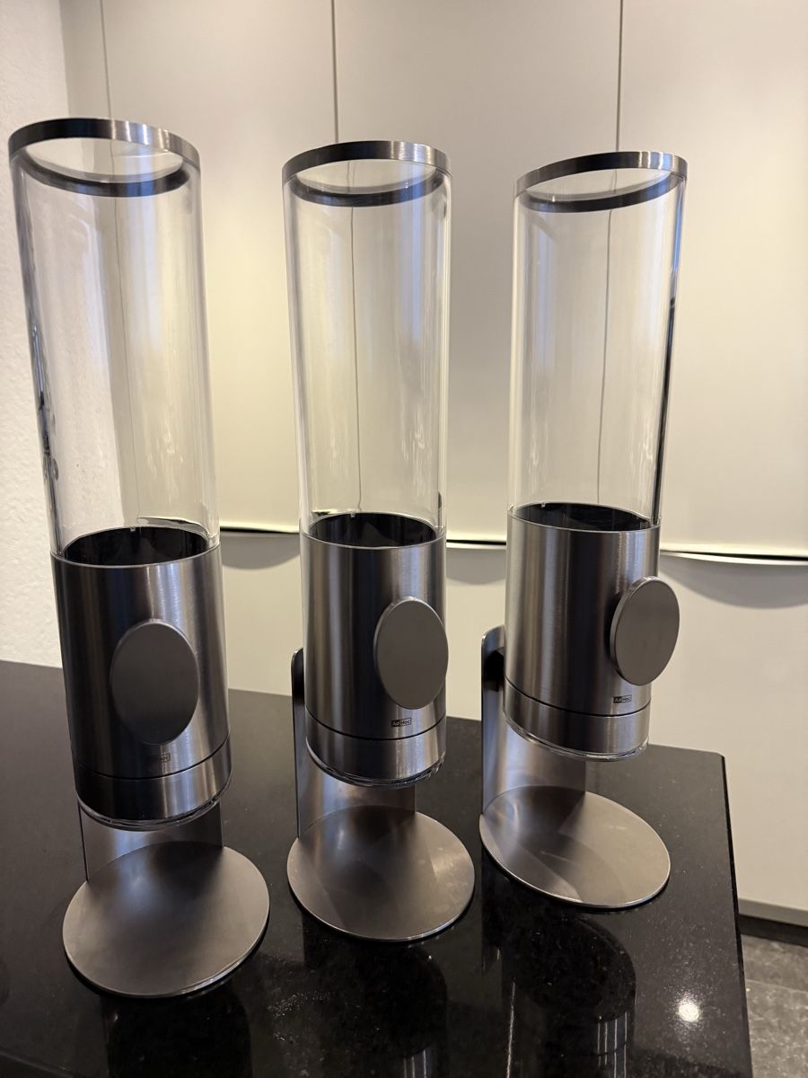3x AdHoc Müesli-Spender aus Edelstahl - Top Zustand! (Gebraucht) in ...