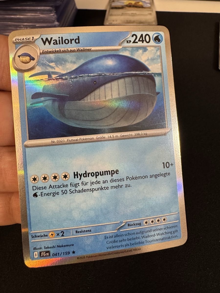 Wailord 041/159 – Journey Together – Pokémon Karte – Deutsch (Neu ...