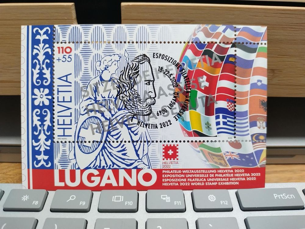 Sonderblock Silber, Weltausstellung Helvetia 2022 Lugano, ET (Gebraucht) in Rickenbach SO für ...