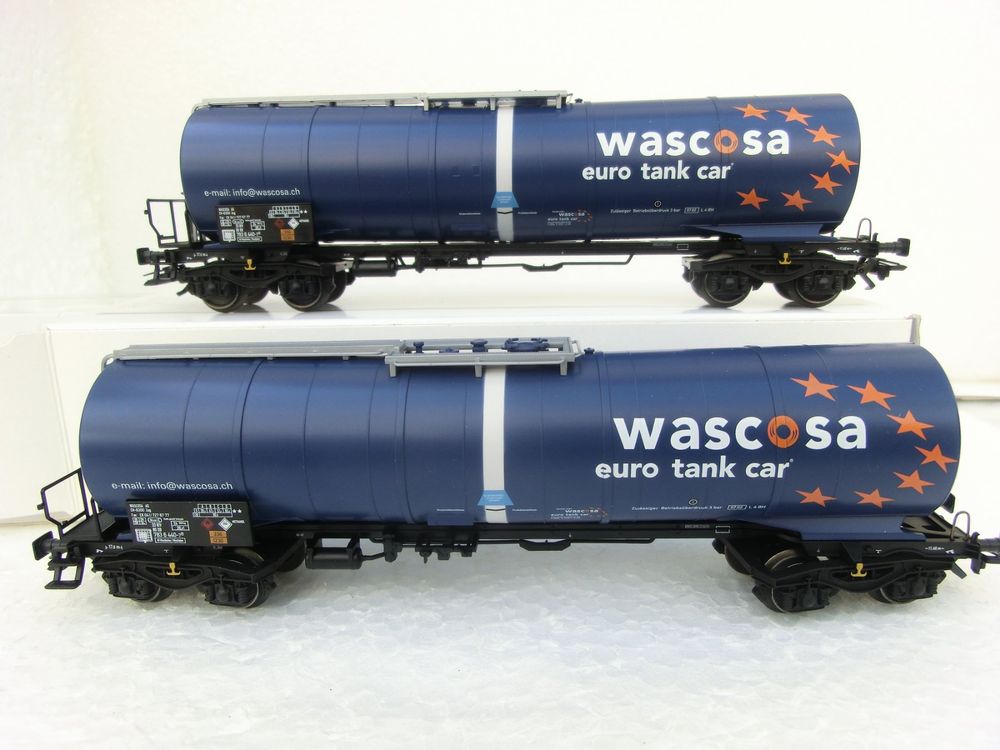 Märklin: 2 x 46556 Kesselwagen Wascosa AG, neu mit OVP (Neu und ...