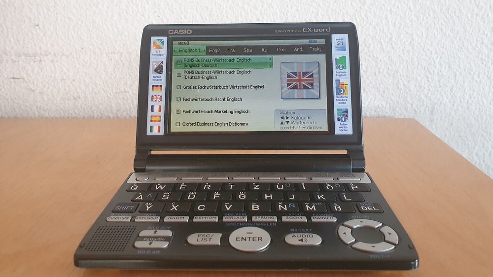 Übersetzer Elektronisches Wörterbuch DEFISp Casio EW-G7000C | Kaufen ...