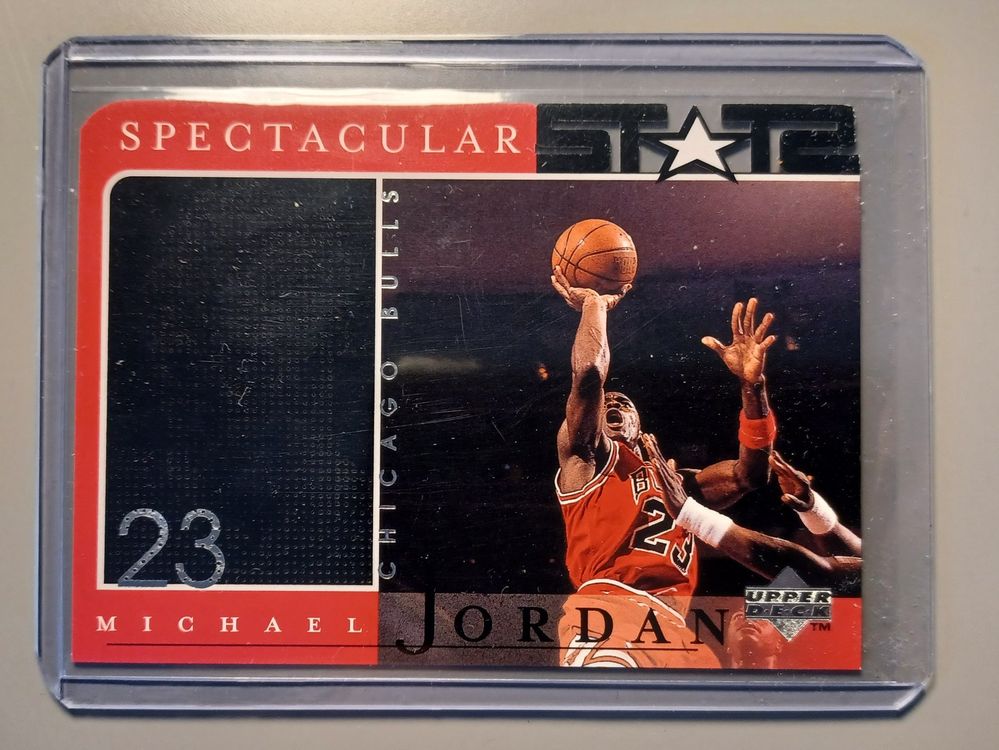 NBA Michael Jordan Super DIE-CUT Spectacular Stats Card (Neu (gemäss ...