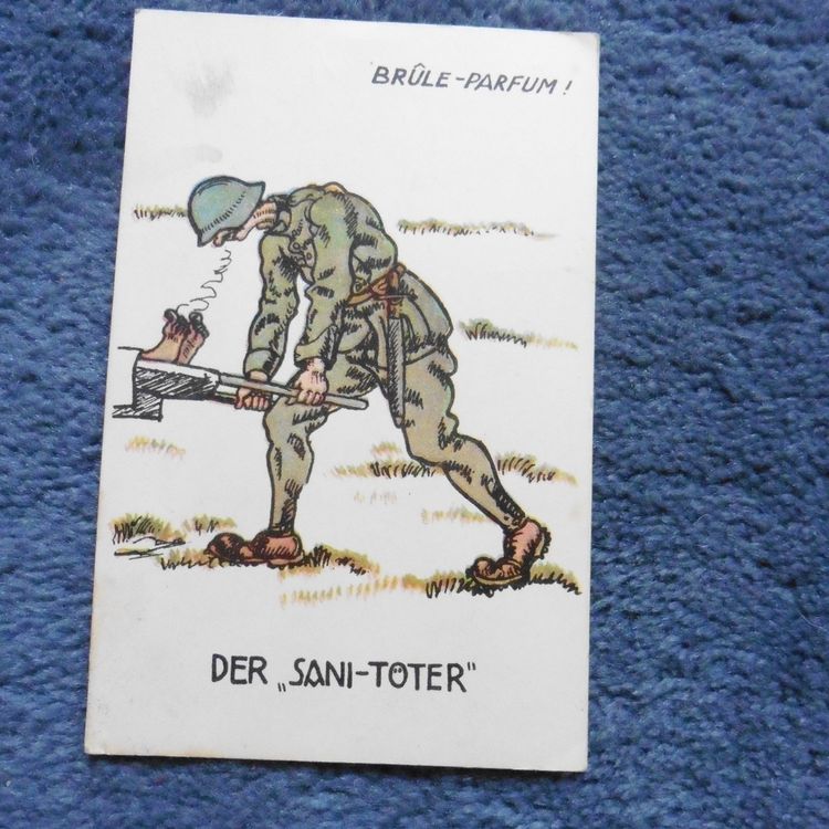 Militär-Humor,Künstl,1935,Der "Sani-Töter",Bare,Brûle-Parfum | Kaufen ...