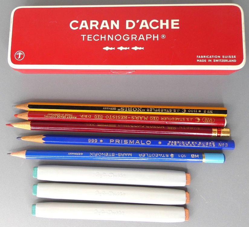 Caran d’Ache Blechschachtel und Stifte 50er/60er Jahre (Gebraucht) in für CHF 10 – mit Lieferung ...