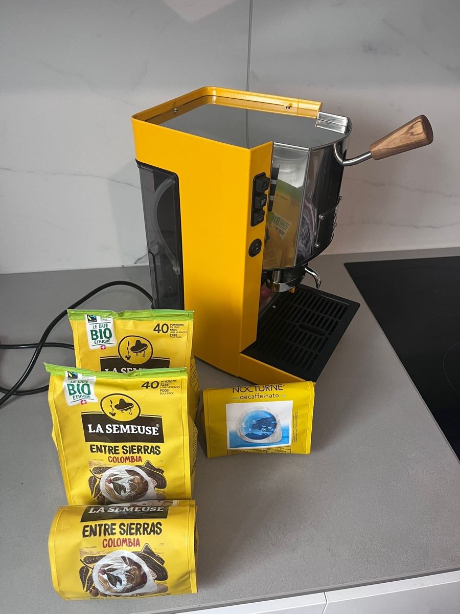 Machine expresso La Semeuse jaune + café La Semeuse (D'occasion) à ...