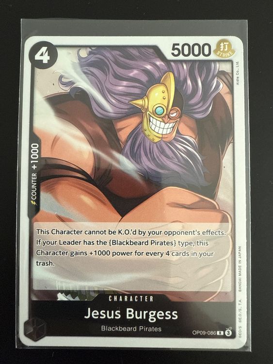 One Piece Karte Jesus Burgess OP09-086 Rare (Gebraucht) in Zuzwil SG für CHF 0.5 – mit Lieferung ...
