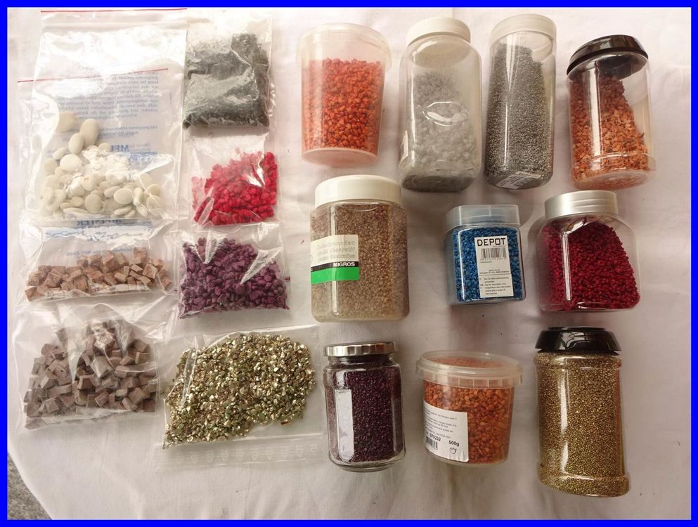 LOT Deko GRANULAT - Dekosteine - 6.4 kg (Neu (gemäss Beschreibung)) in Worblaufen für CHF 6 ...