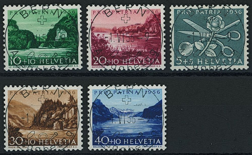 1956 - Pro Patria - Ersttag Voll Stempel ET - deutsch · dt (Gebraucht) in Schindellegi für CHF ...