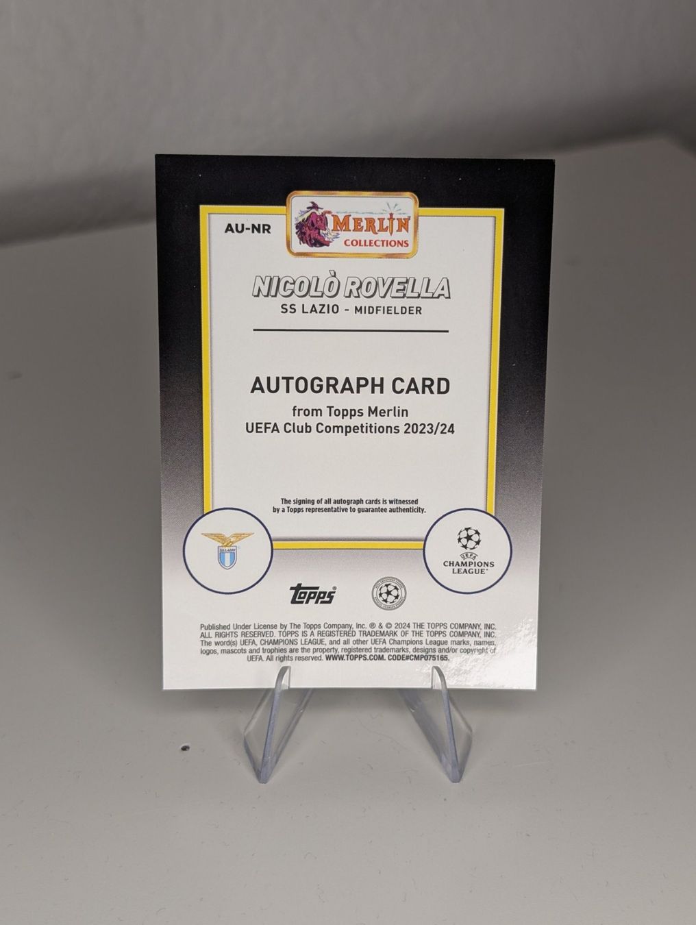 Nicolo Rovella Autogramm Karte Topps Merlin 2023/24 S.S. ... (Neu ...