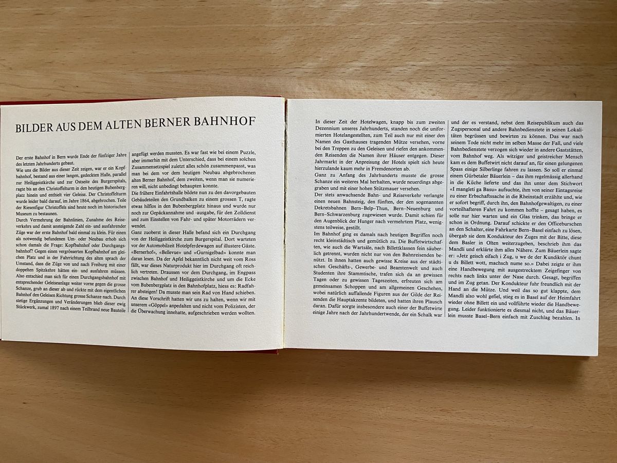 Das war der alte Bahnhof / Benteli Verlag 1974 (Gebraucht) in ...