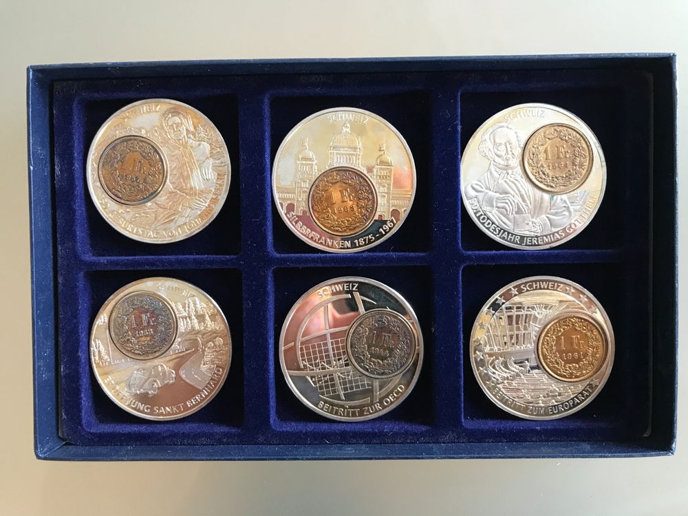 Sammlung Komplett Set von 6 Gedenkmünzen (Gebraucht) in Obergösgen für CHF 30 – mit Lieferung ...