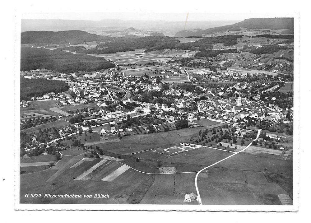 1949, Bülach - Fliegeraufnahme (Gebraucht) in Balzers für CHF 3 – mit ...