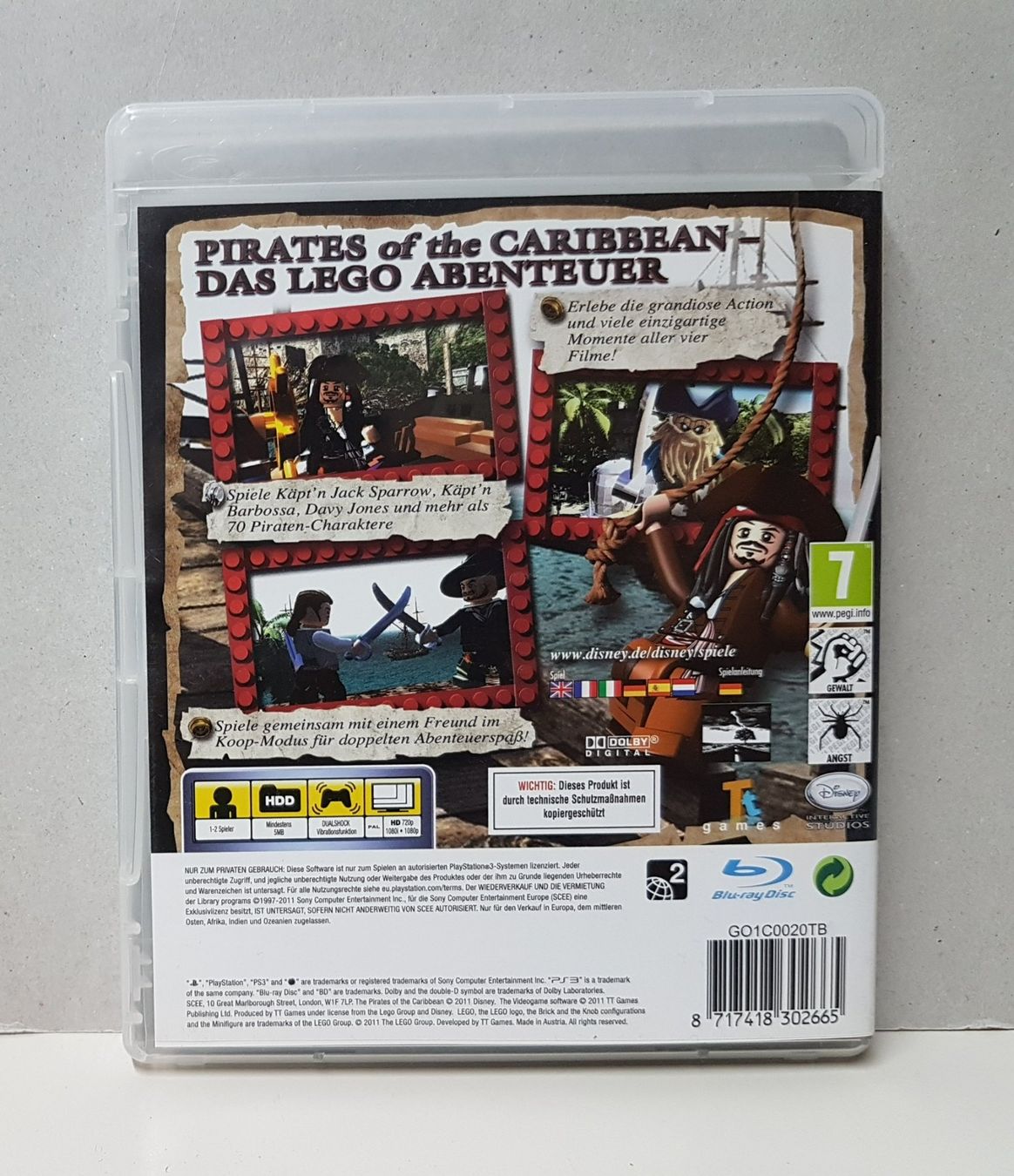 LEGO Pirates of the Caribbean Käpten Jack Sparrow PS 3 (Gebraucht) in ...