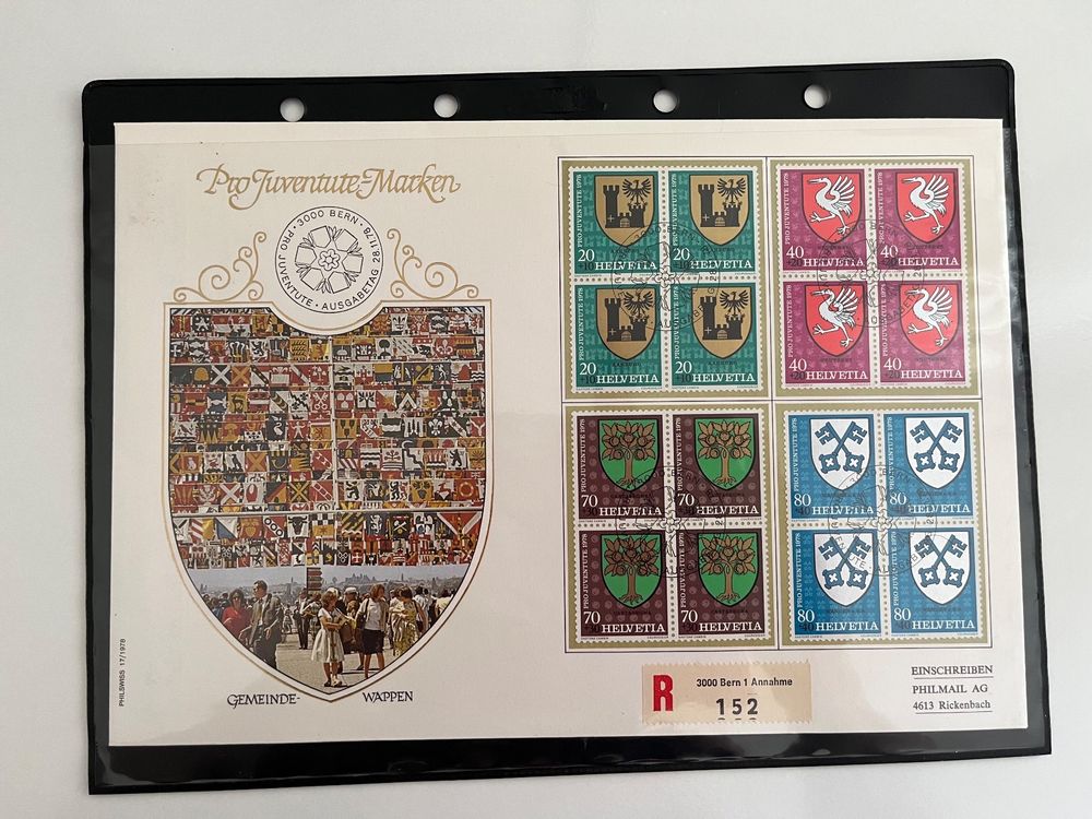 Luxus Brief Pro Juventute FDC 1978 4er Block Satzbrief | Kaufen auf Ricardo