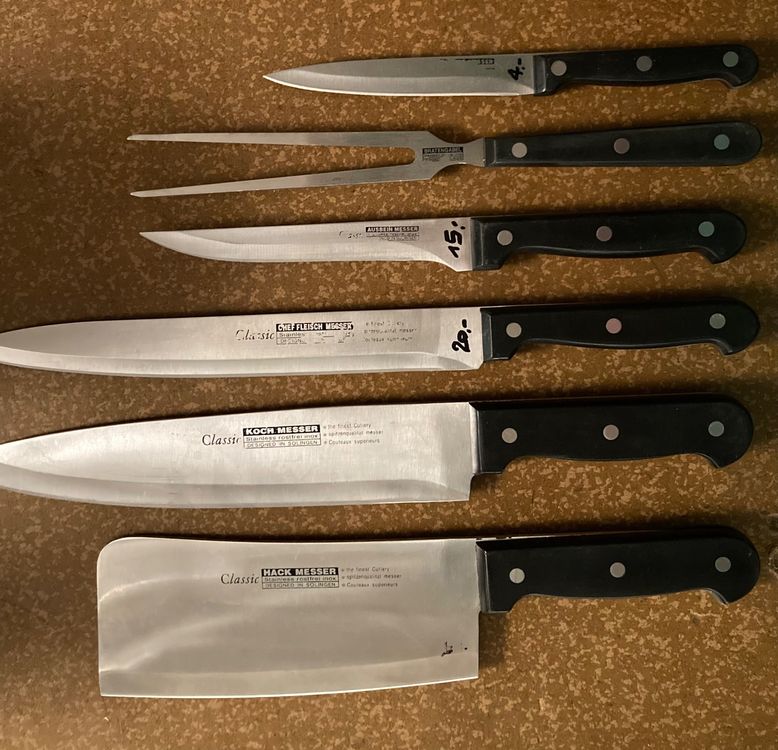 Messer Set designed in Solingen (Gebraucht) in Riniken für CHF 55 – mit ...