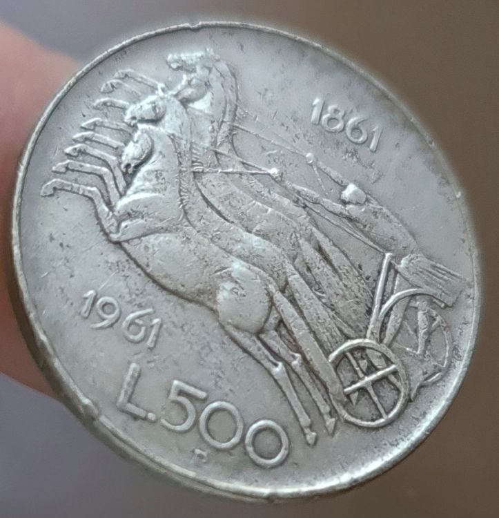 ITALIEN 500 LIRE 1961 SILBER (Gebraucht) in Winterthur für CHF 6 – mit Lieferung auf Ricardo kaufen