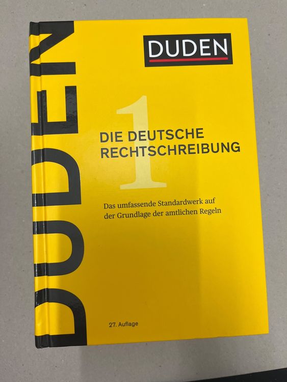 DUDEN (Die Deutsche Rechtschreibung 1) (Gebraucht) in Zürich für CHF 5 ...